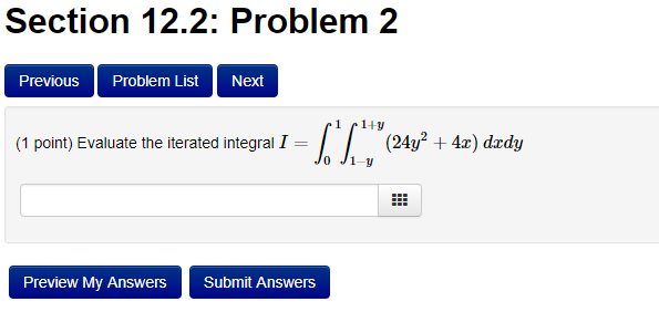 Solved Section 12.2: Problem 2 Previous Problem List Next (1 | Chegg.com