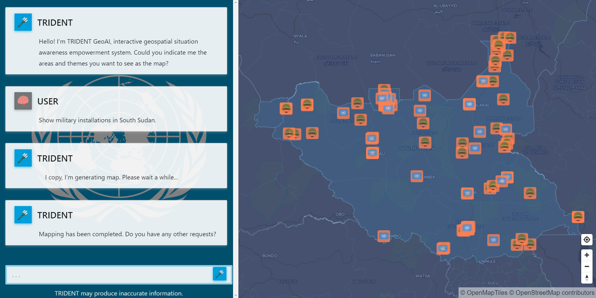 Really smart maps you can chat on, TRIDENT GeoAI · Issue #156 ...
