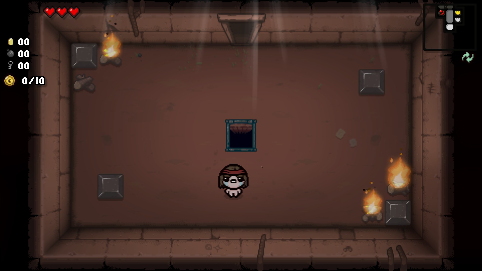 You can skip levels in greed mode if you get lucky with curse of the ...