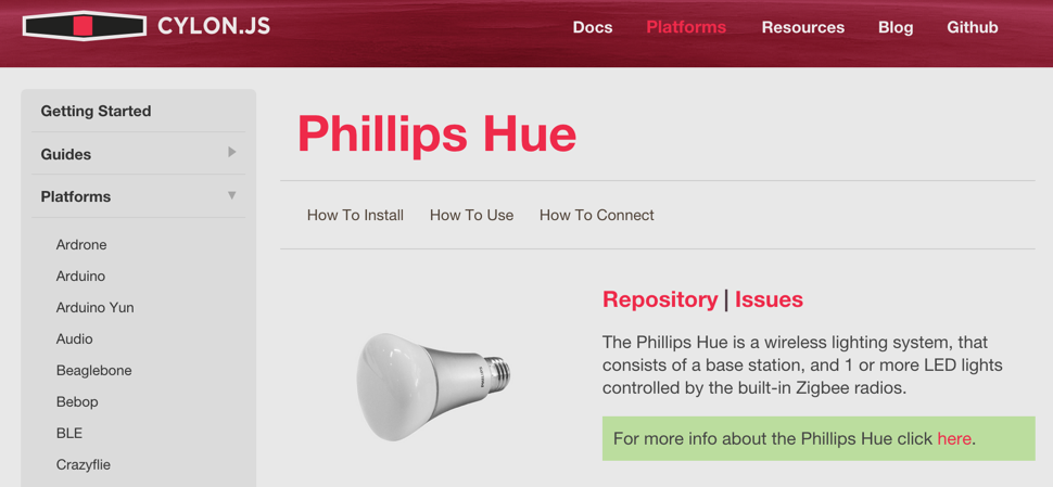Javascriptで照明を操作 [Cylon.js x Philips Hue] #JavaScript - Qiita