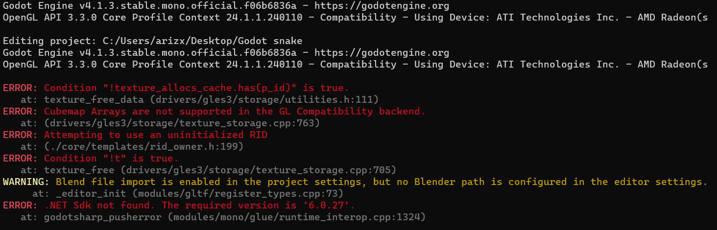 Help fix these strange Godot errors in console? : r/godot