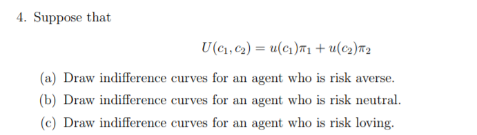 Solved 4. Suppose that (a) Draw indifference curves for an | Chegg.com Solved 4. Suppose that (a) Draw indifference curves for an | Chegg.com