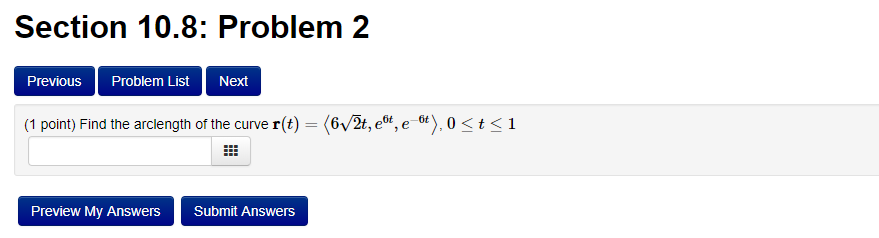 Solved Section 10.8: Problem 2 PreviouS Problem List Next (1 | Chegg.com