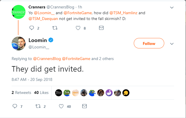 Hamlinz is not playing in the Fall Skirmish : r/FortniteCompetitive
