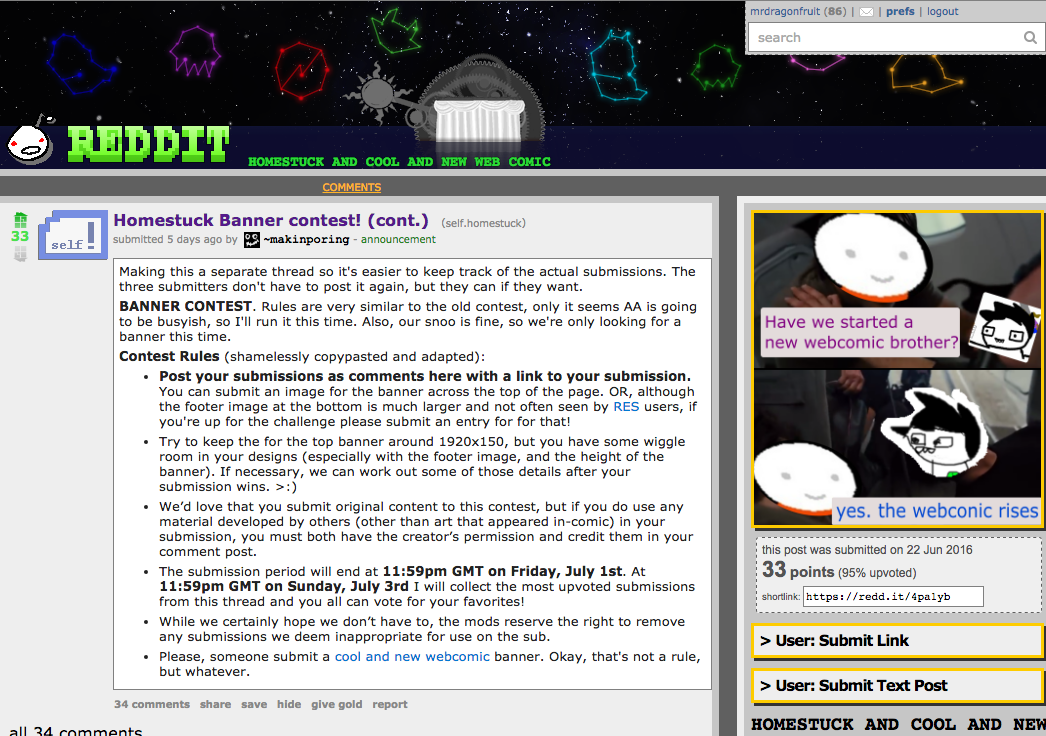 Homestuck Banner contest! (cont.) : r/homestuck