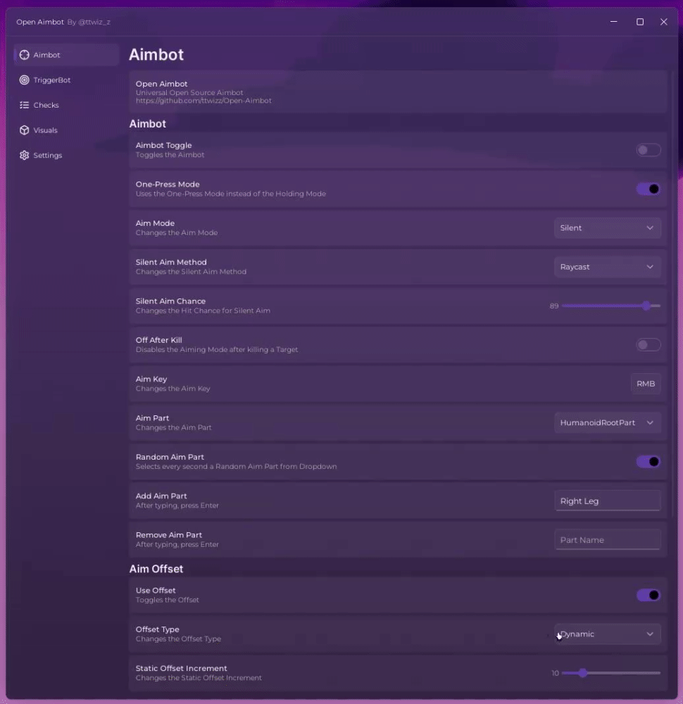 Releases · ttwizz/Open-Aimbot · GitHub