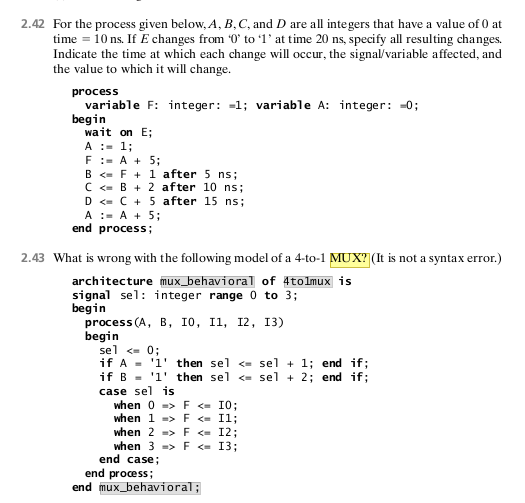 Solved 2.42 For the process given below. A, B.C. and D are | Chegg.com