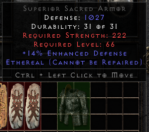 Eth Sacred Armor 14ed - Topic - d2jsp