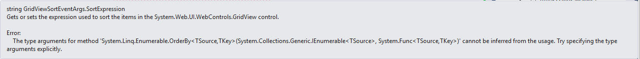 C How To Sort A List Of Objects In A Gridview In Stack Overflow 5201
