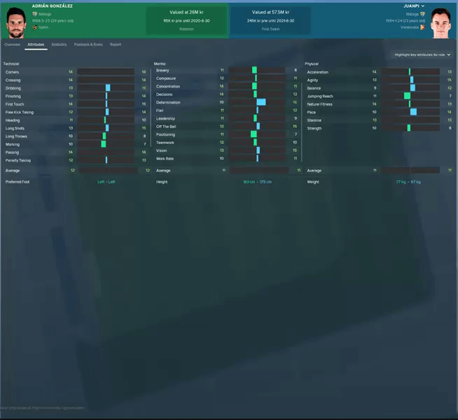 Unnecessary scroll in player comparison - User Interface Early Access ...