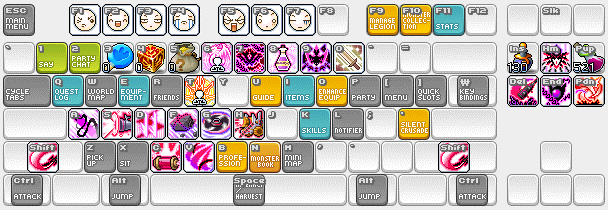 Cadena keyboard layout : r/Maplestory