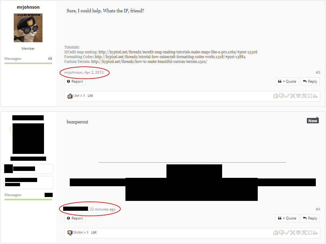Necro Posting: Harsher Punishments Needed | Hypixel Forums