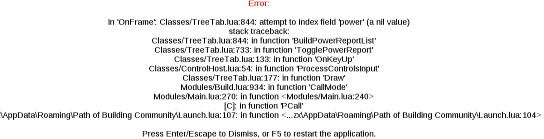 Help - PoB community bug, how to fix? : r/PathOfExileBuilds