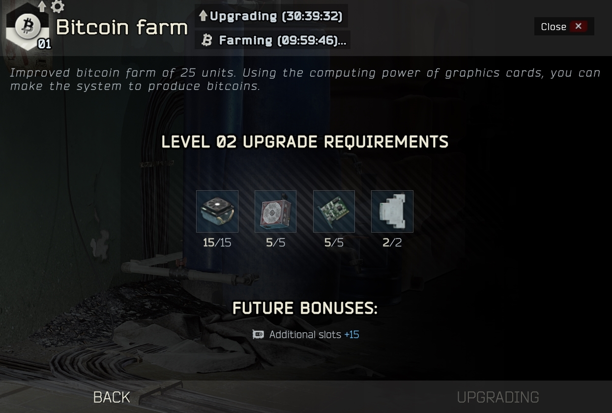 During hideout upgrade if you purchase "required items" they vanish ...