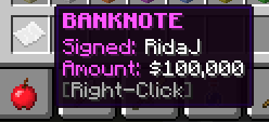 Banknotes & EXP Bottles | SpigotMC - High Performance Minecraft Community