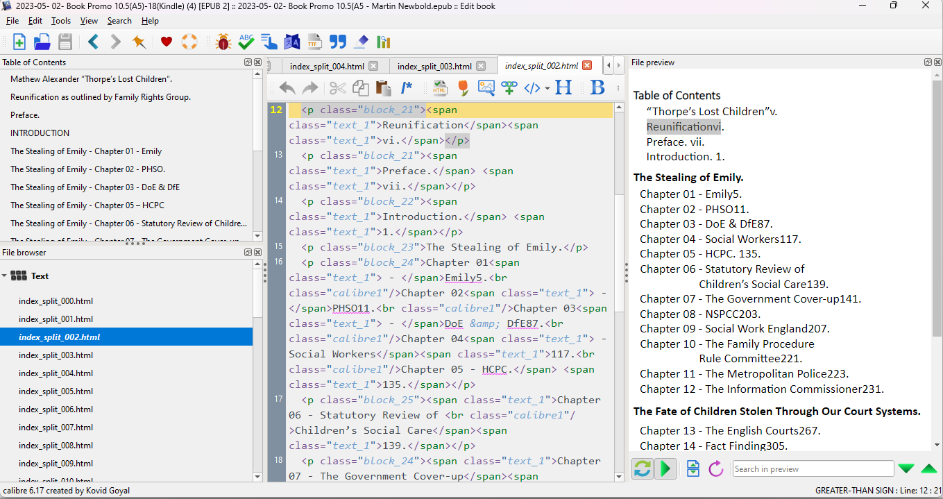 Formatting kindle References