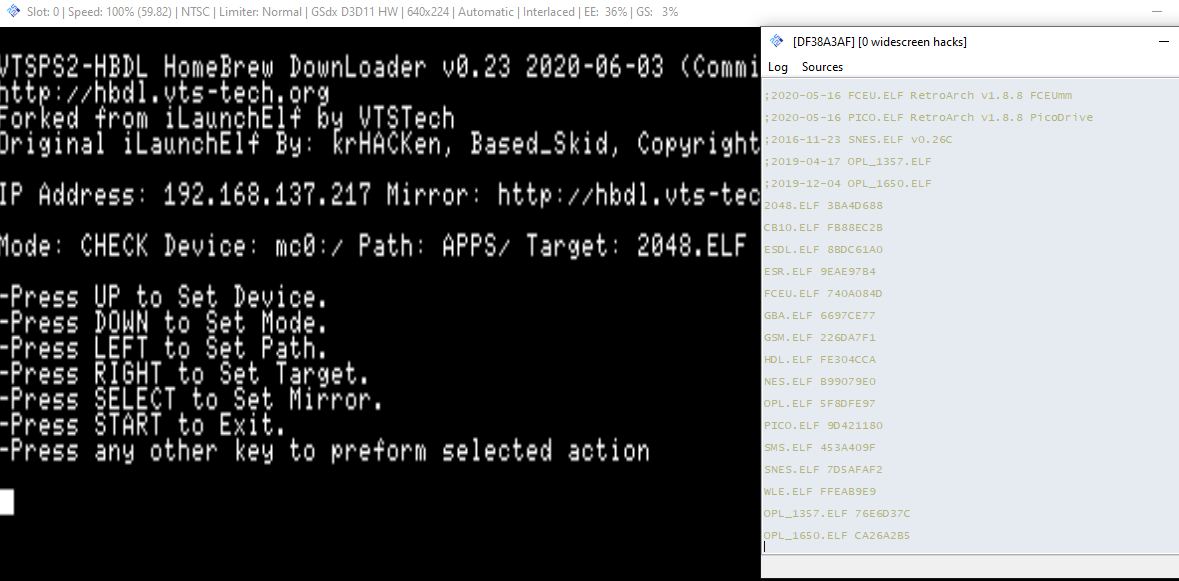 PS2 - VTSPS2-HBDL - HomeBrew DownLoader hbdl.vts-tech.org | PSX-Place