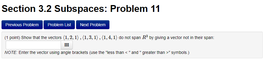 Solved Section 32 Subspaces Problem 11 Previous Problem 2773