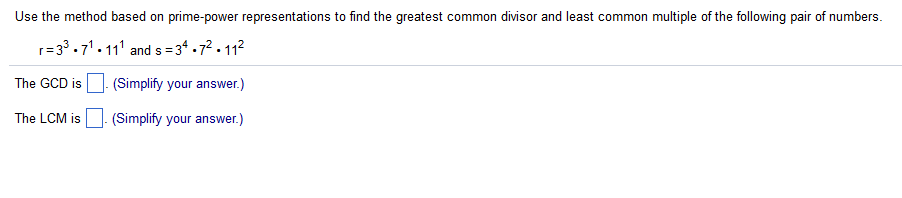 Solved Use the method based on prime-power representations | Chegg.com