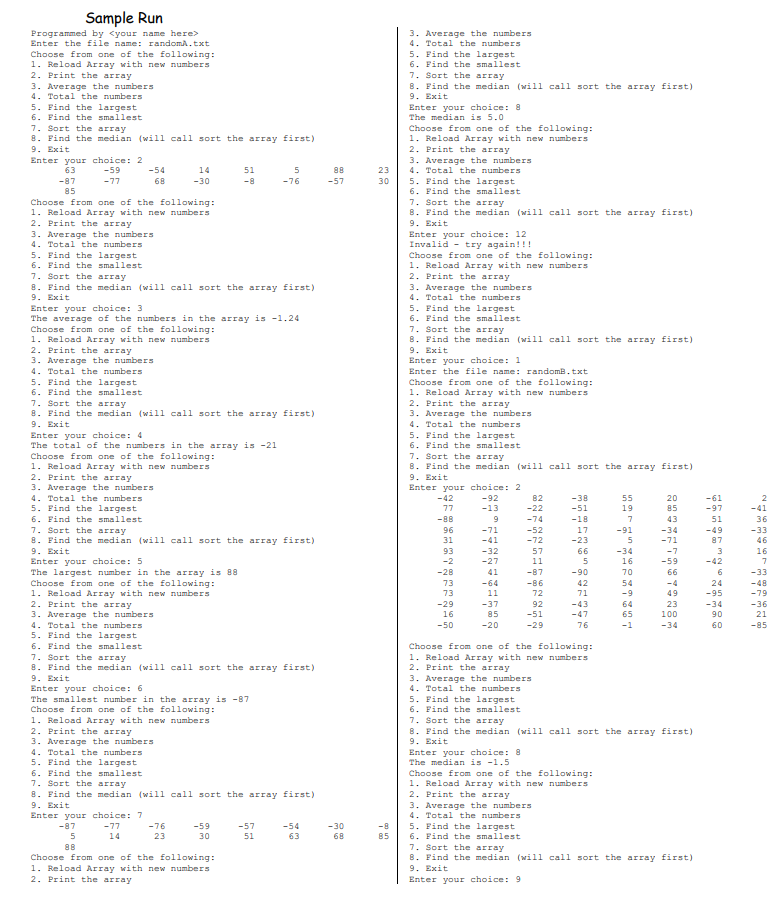 You are to write a program that allows the users to | Chegg.com