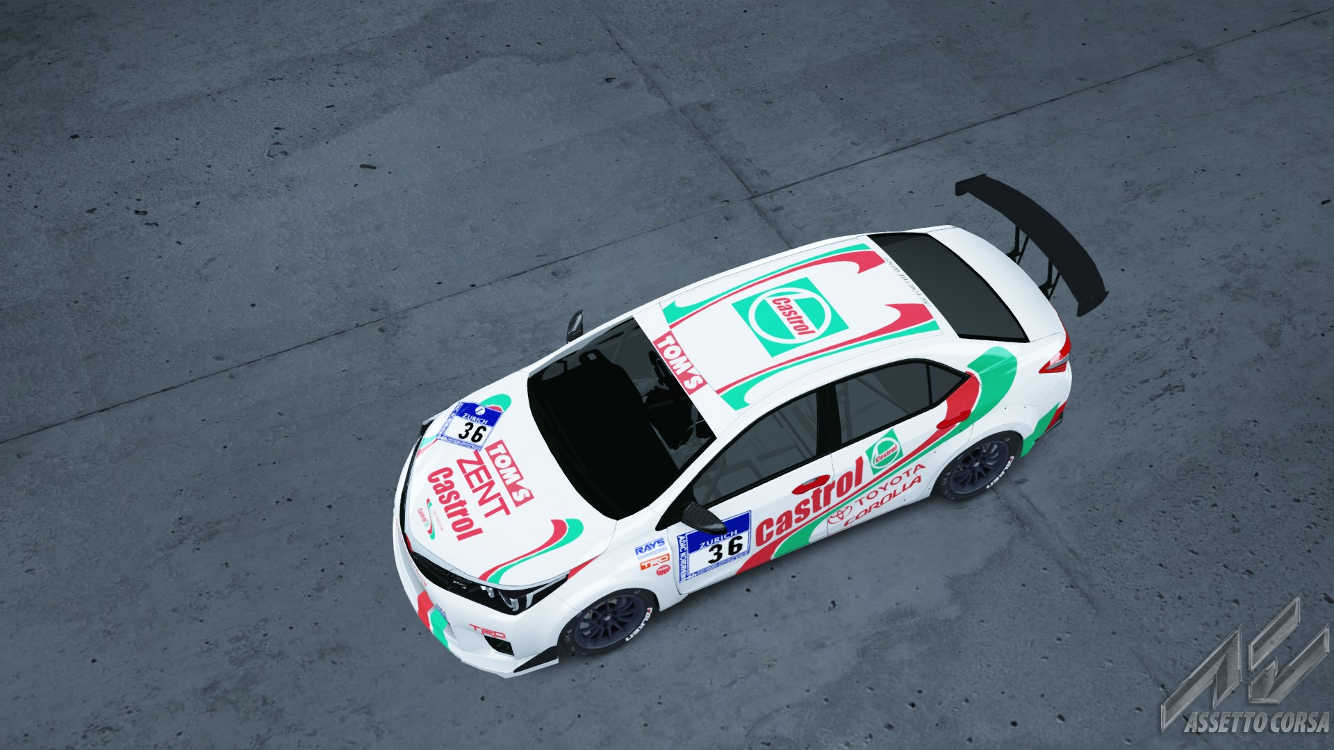 Toyota Altis VLN: Tom's Castrol #36 | OverTake.gg (Formerly RaceDepartment)