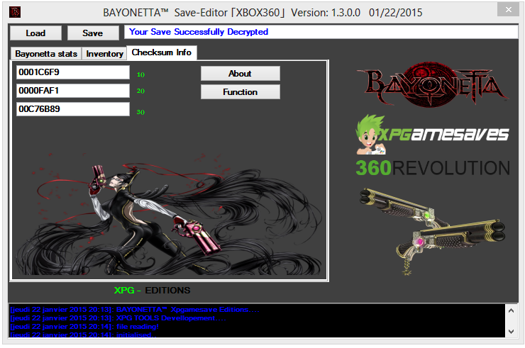 [v1]BAYONETTA save editor ][TEAM-XPG][360Revolution]- Xbox 360 Mod Tool ...