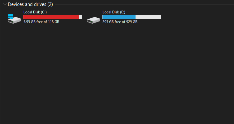 hard drive is half full, but says its full : r/WindowsHelp