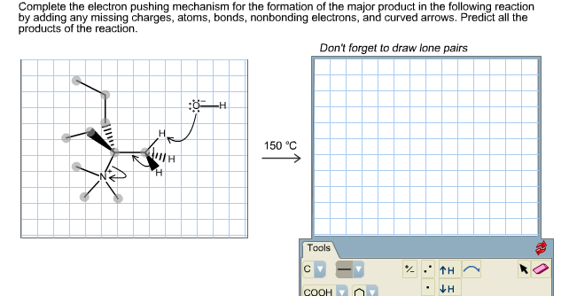 Solved Complete the electron pushing mechanism for the | Chegg.com