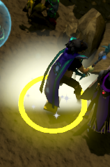 What is that yellow circle below this person's feet? : r/runescape