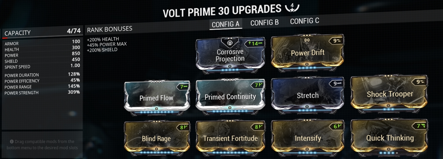 My Introduction, Volt Prime Setup Advice, Late Game etc - General ...