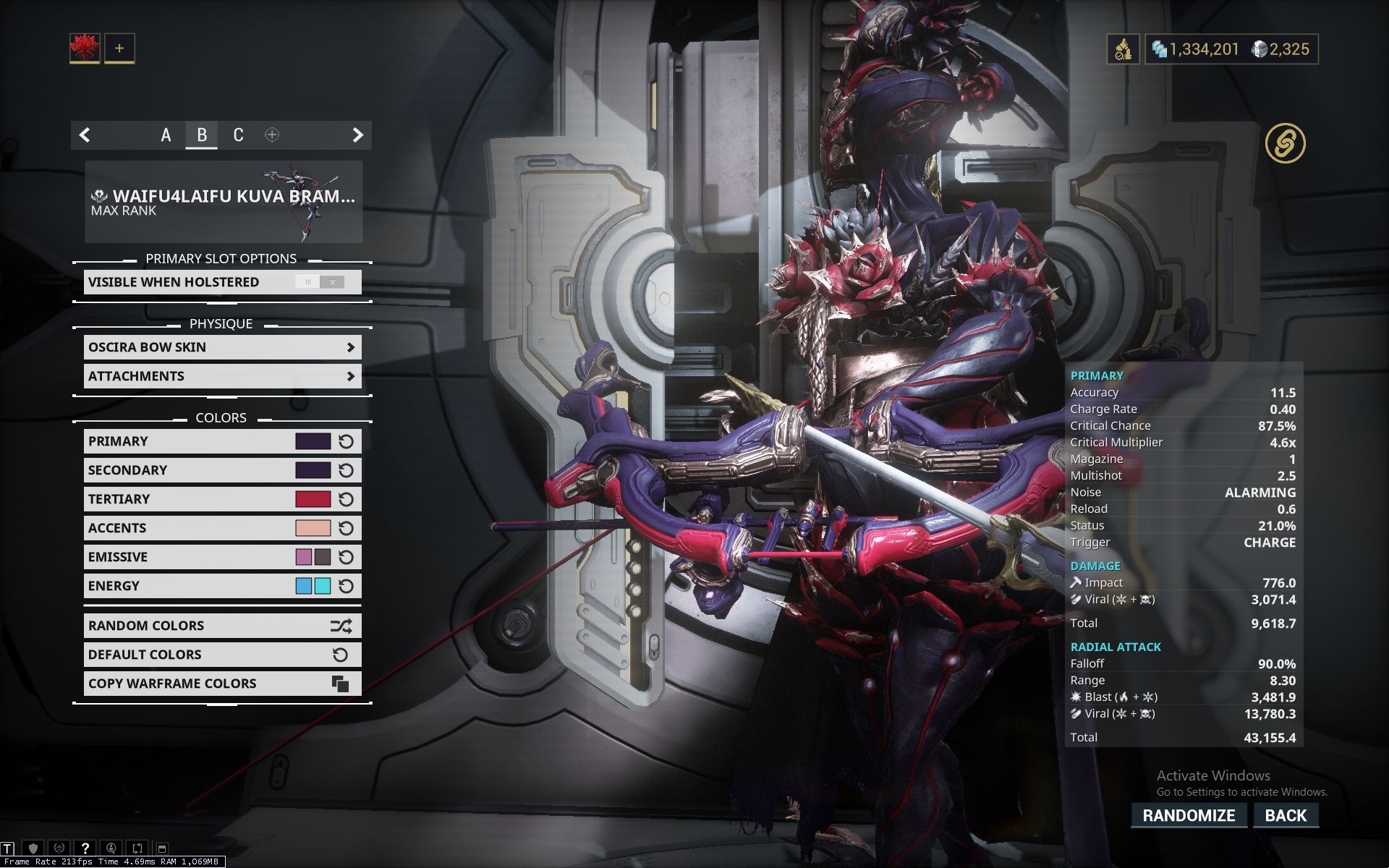 Oscira Bow Skin Bug - Art & Animation - Warframe Forums