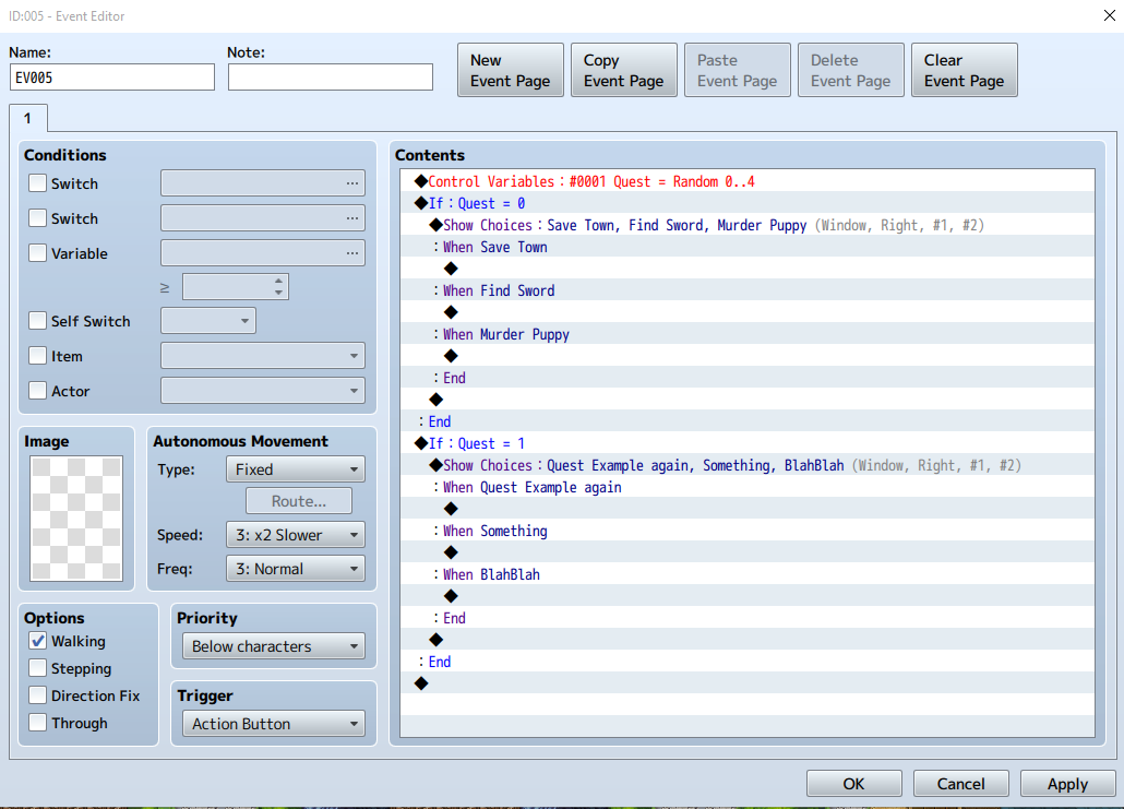 How to create Random choices? | RPG Maker Forums