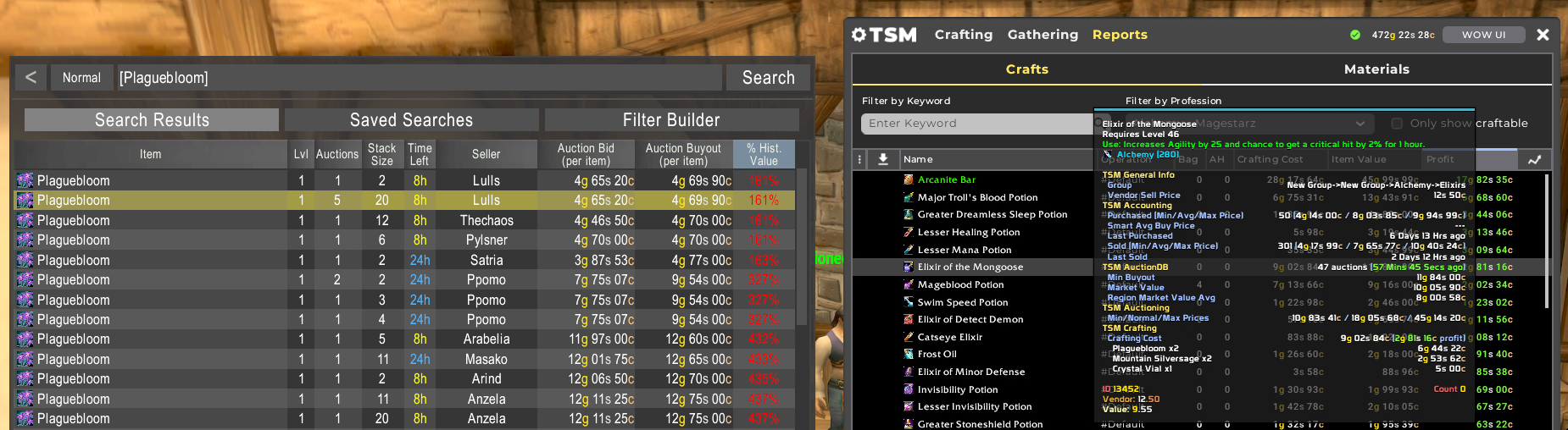 Help with TSM and crafting reports. : r/classicwow