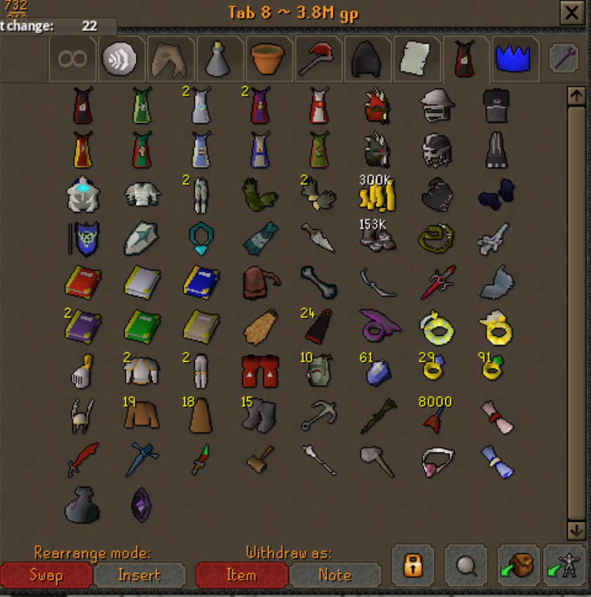 (2015 total) OSRS maxed main (nine 99's) (253 QP) (Ornate pool in house ...