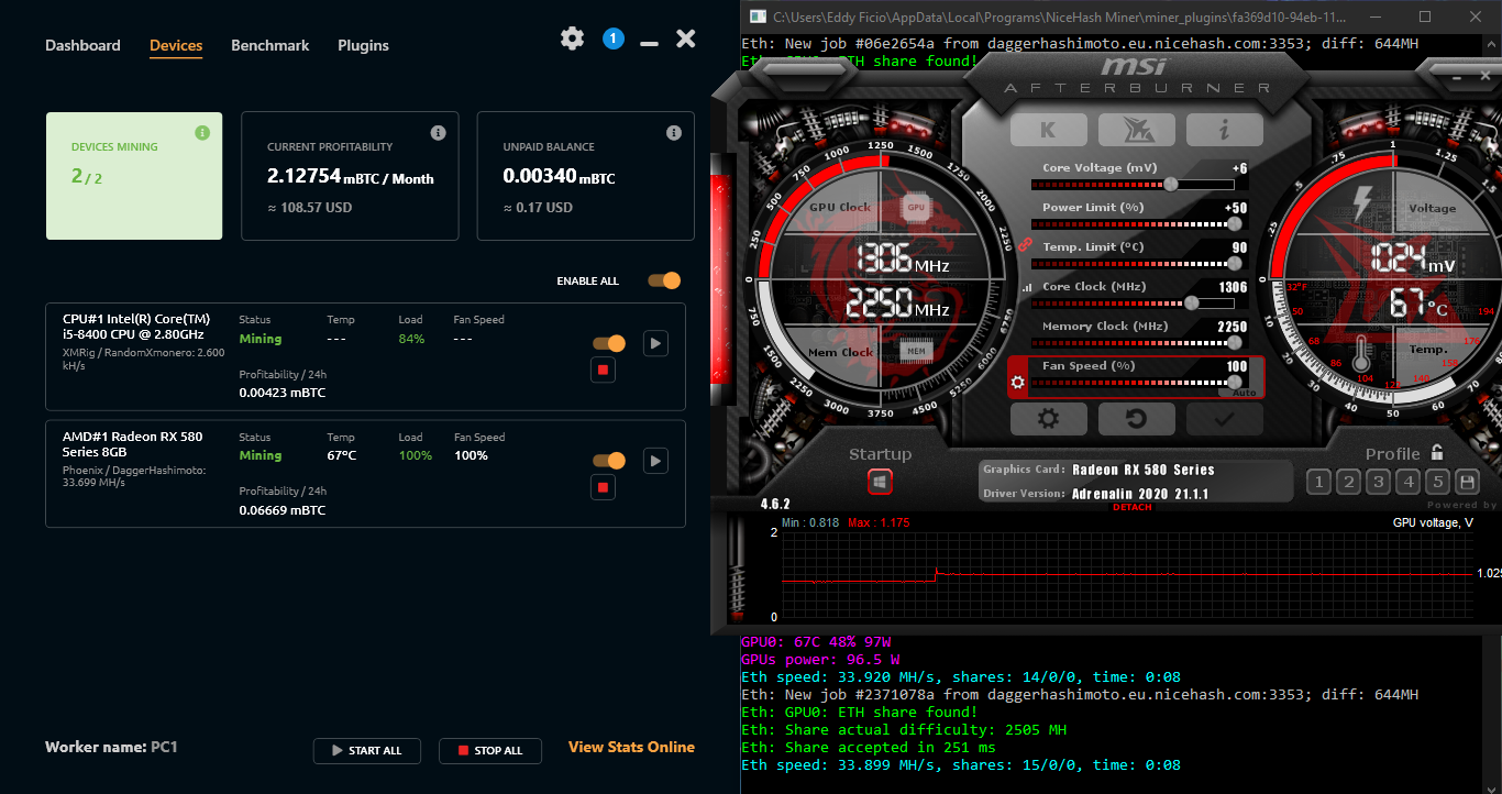 Why Phoenix Miner over NBMine/othersr for DaggerHashimoto for AMD cards? : r/NiceHash
