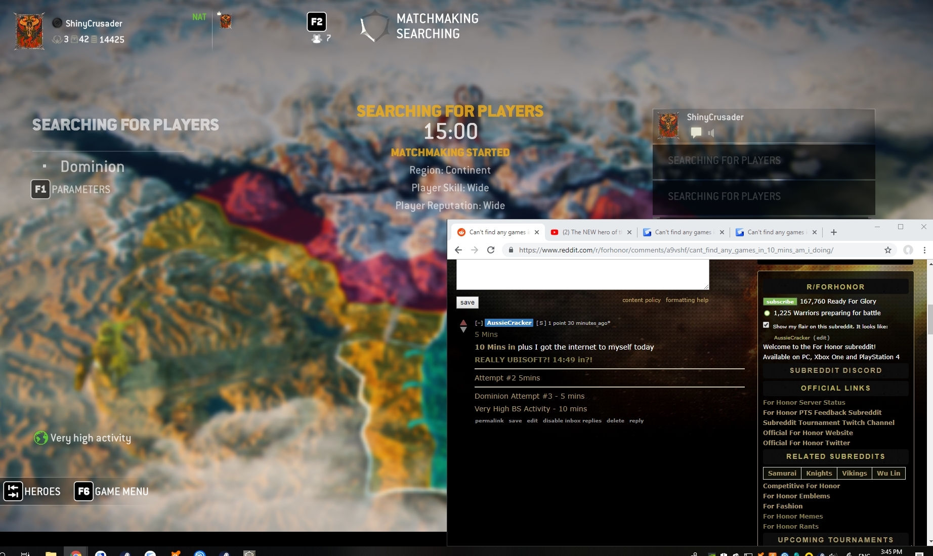 Can't find any games in