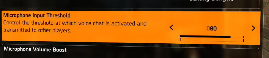 Microphone Input Threshold question : r/thedivision