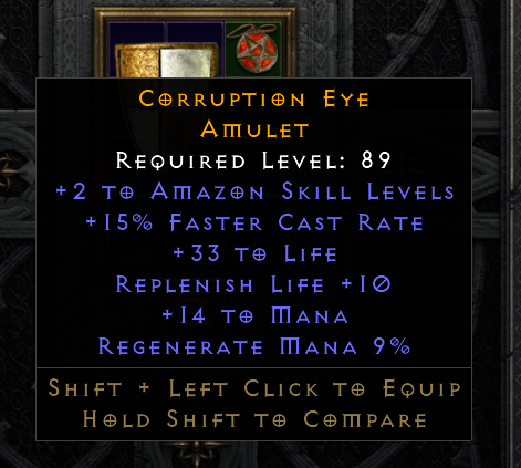 Zon Amulet - Topic - d2jsp