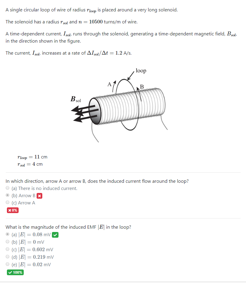 Solved A Single Circular Loop Of Wire Of Radius Tloop Is 