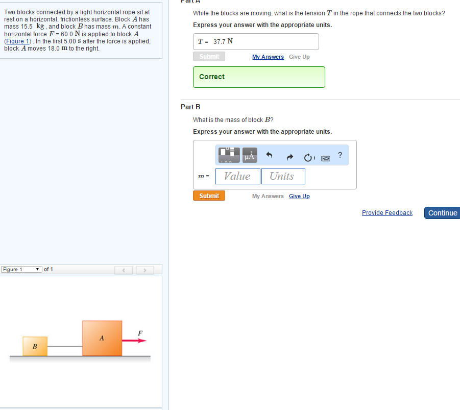 Solved Two blocks connected by a light horizontal rope sit | Chegg.com