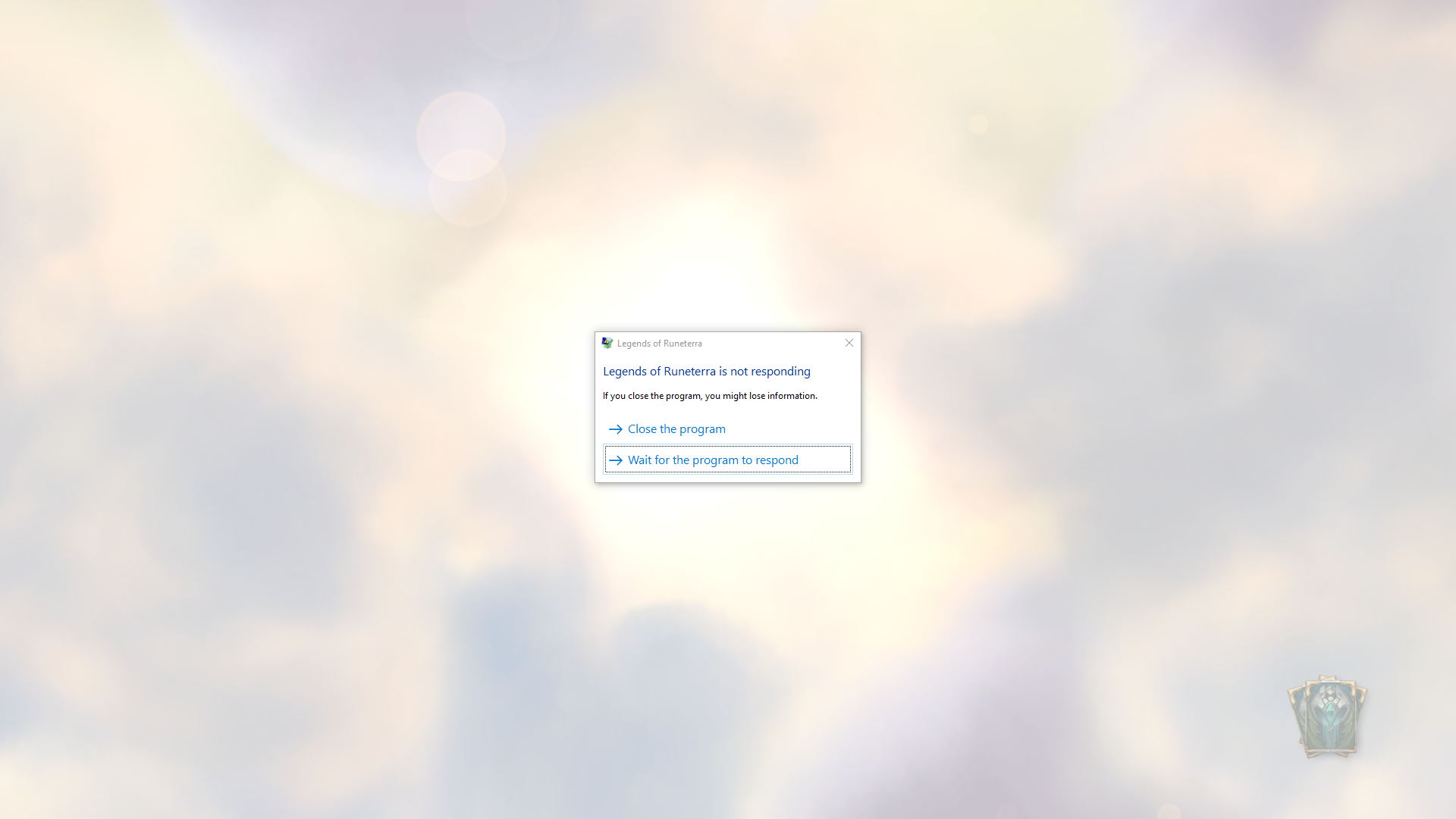 Critical error when trying to load into the game? : r/LegendsOfRuneterra