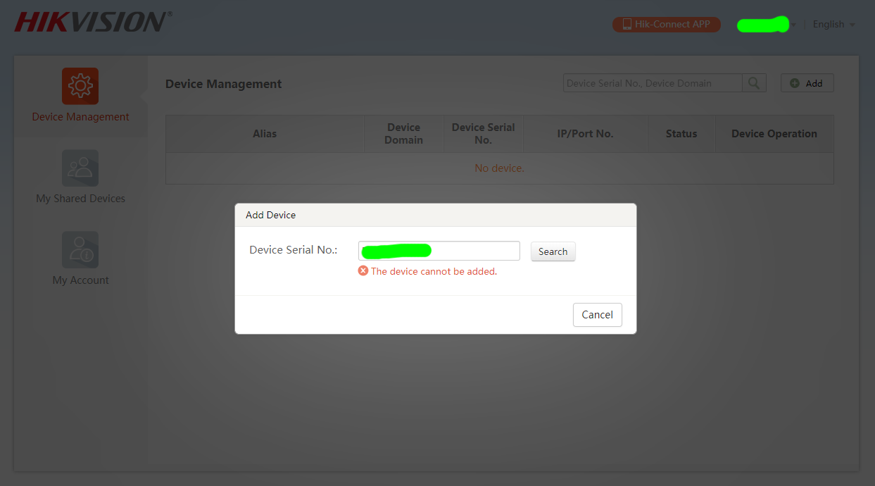 New HikVision User - Stuck on mobile app - Create Verification Code ...