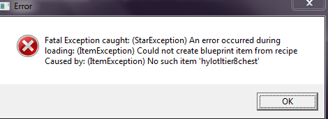 Closed - Missing Blueprints Errors | Chucklefish Forums