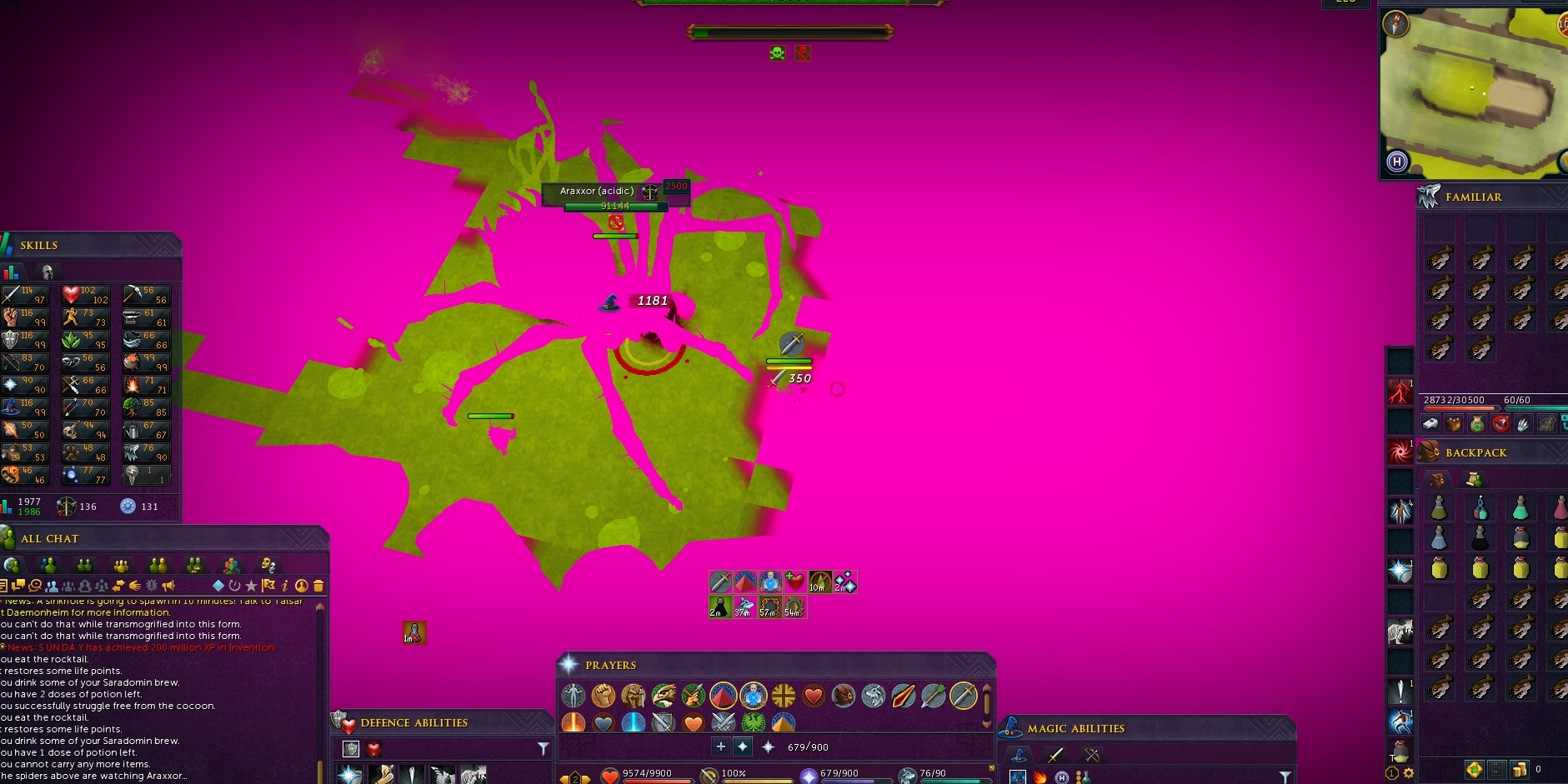 [Serious] Graphic problems at araxxi! : r/runescape