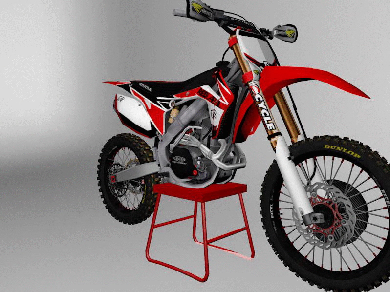 red label honda public bike - MX Simulator