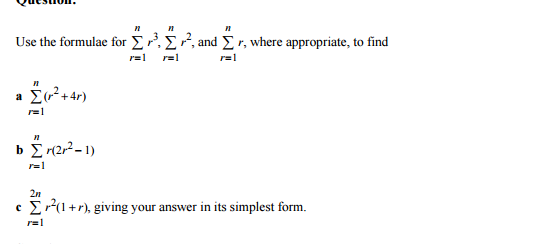 Further Maths - Series question - The Student Room