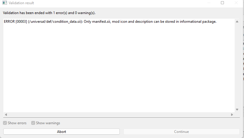 [Solved] condition_data.sii error when uploading a mod to workshop - Page 2 - SCS Software