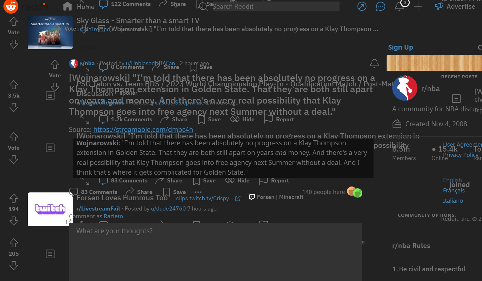 Text overlapping when clicking a reddit hyperlink : r/bugs