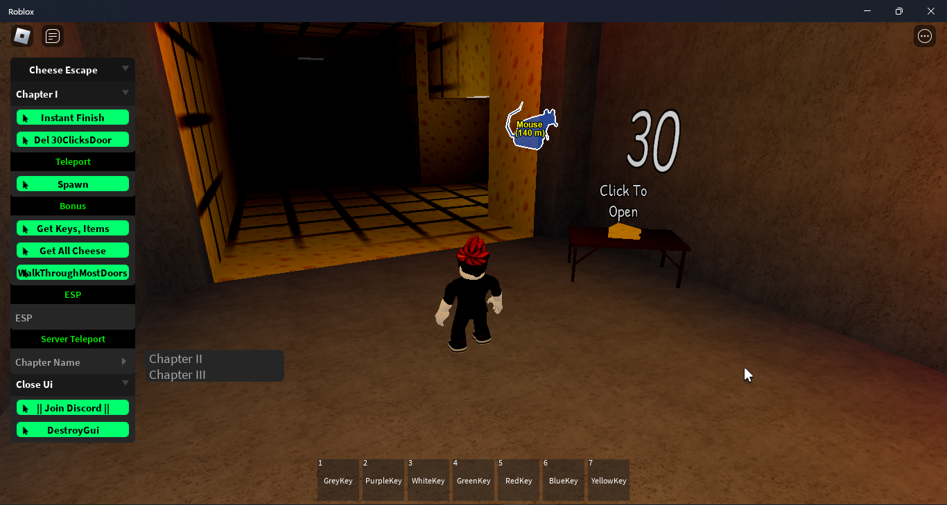 Cheese Escape [Horror] | Instant Win n Collect and more — Roblox ...