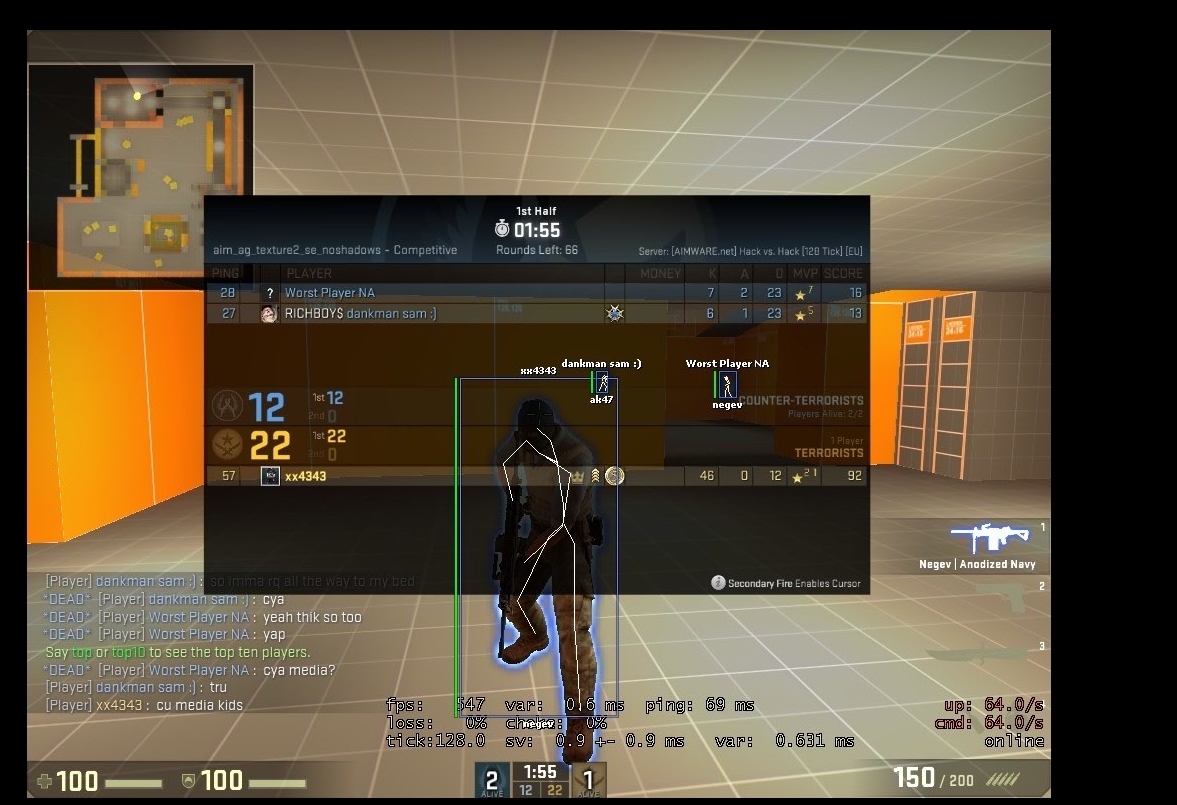HVHKING 1v2 //AIMWARE BEST | AIMWARE.net